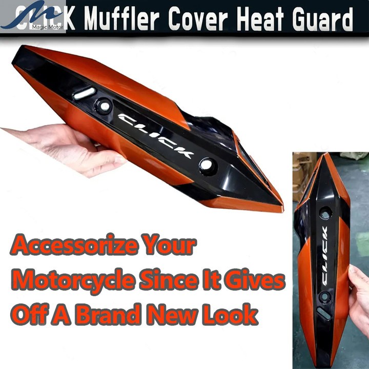 Oimiu Honda Click 125i 150i V2/V3 Muffler Cover Matte Finish Exhaust ...