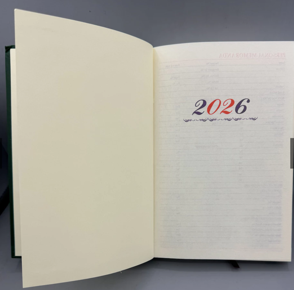2026 Diary Planner A5 Eco Friendly Cover with Garter Strap DP-7025 ...