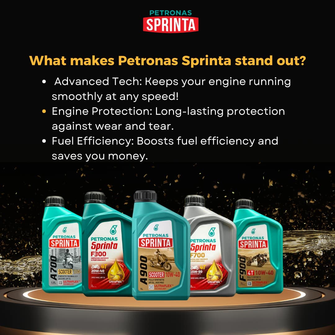 PETRONAS Sprinta Motorcycle Oil For Scooters and Underbone A700, A900 ...