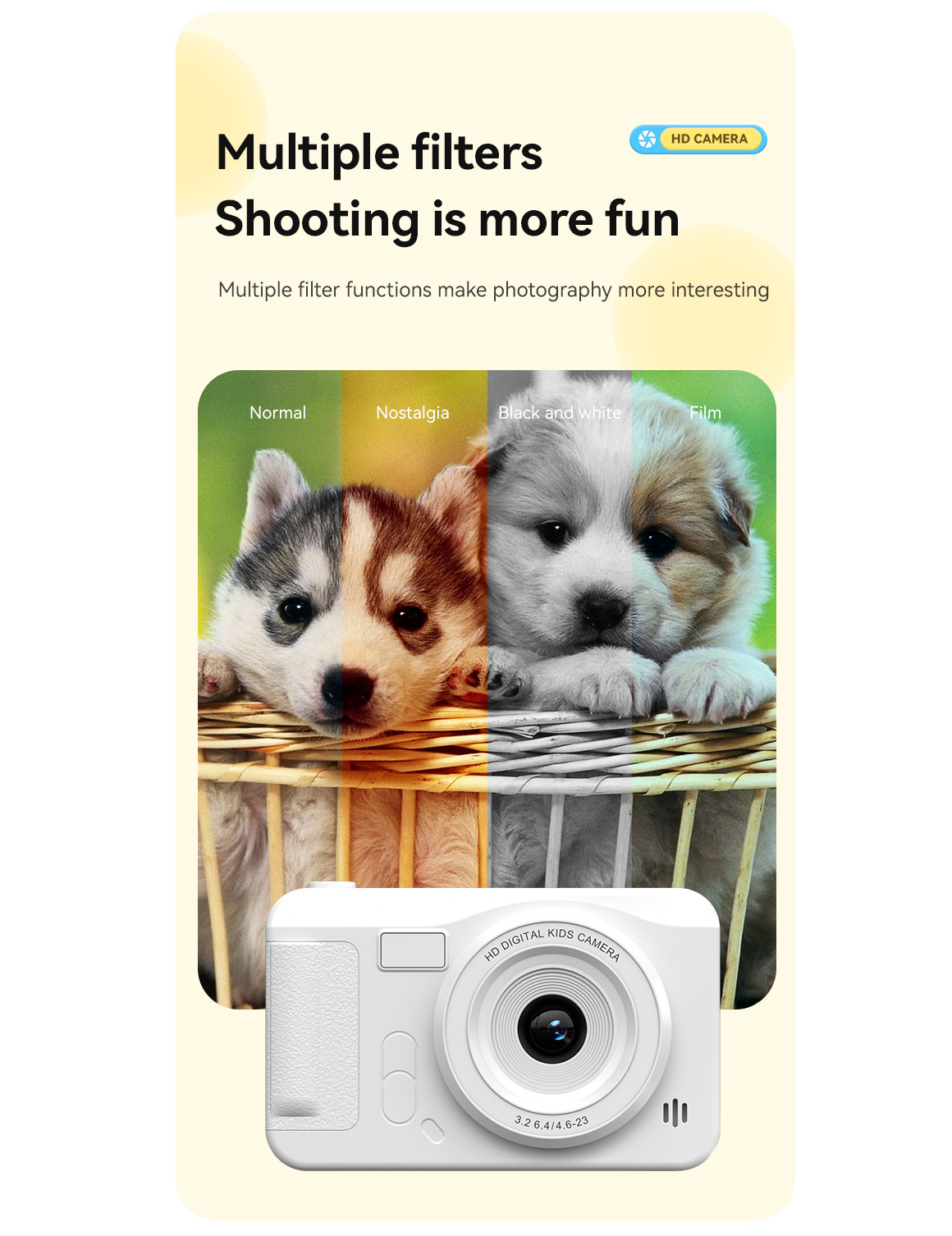 Digital Camera 4K HD For Photography Video CamcorderRechargeable Mini ...