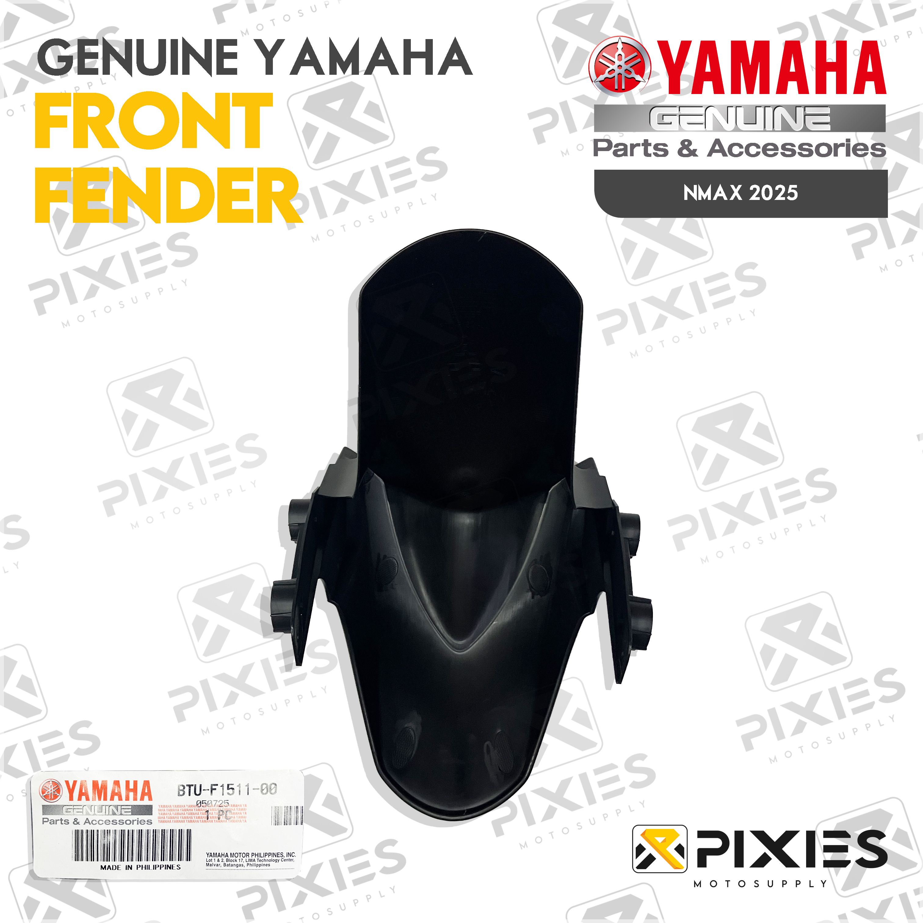 YAMAHA GENUINE FRONT FENDER FOR NMAX V1 NMAX V2 NMAX V3 2025 STANDARD ...
