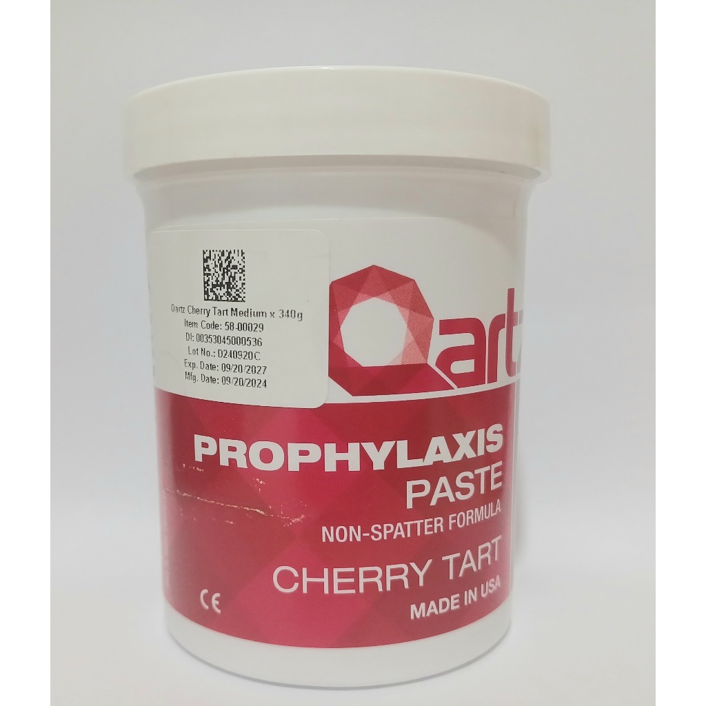 Qartz Prophylaxis Paste Cherry Tart & Mint Parfait 340G(12oz) | Shopee ...
