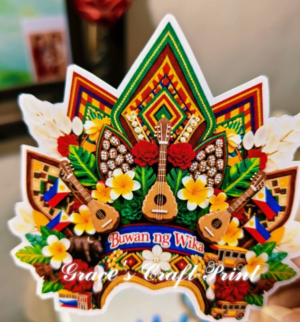 Buwan ng wika Head dress, Head piece 230 gsm photo paper, 30 microns ...