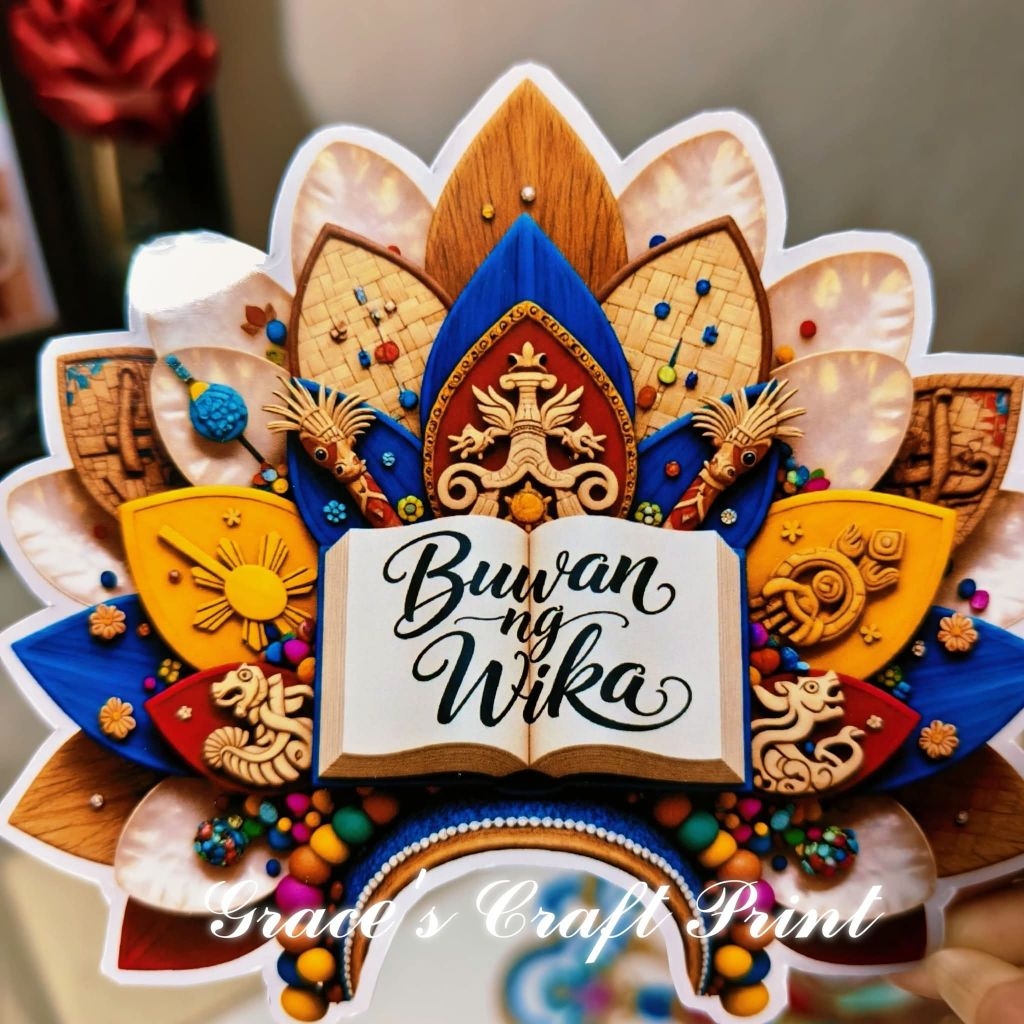 Buwan ng wika Head dress, Head piece 230 gsm photo paper, 30 microns ...