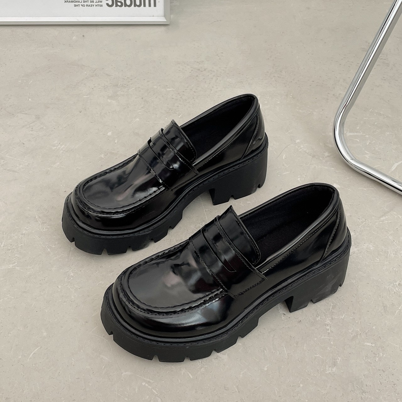 Size 35-40 Women's Japanese Retro Sandals Thick Soled School Student Shoes Leather Mary Jane ...