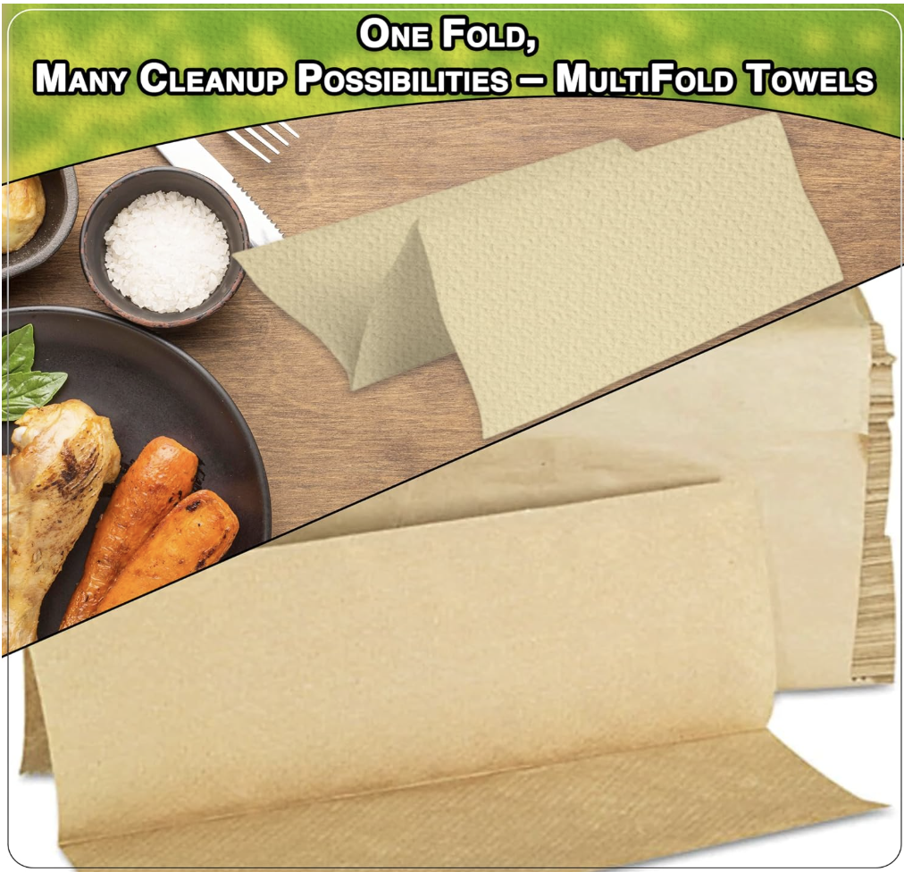 Brown Interfolded Paper Towel 150 pulls or 175 pulls [Paper Towel ...