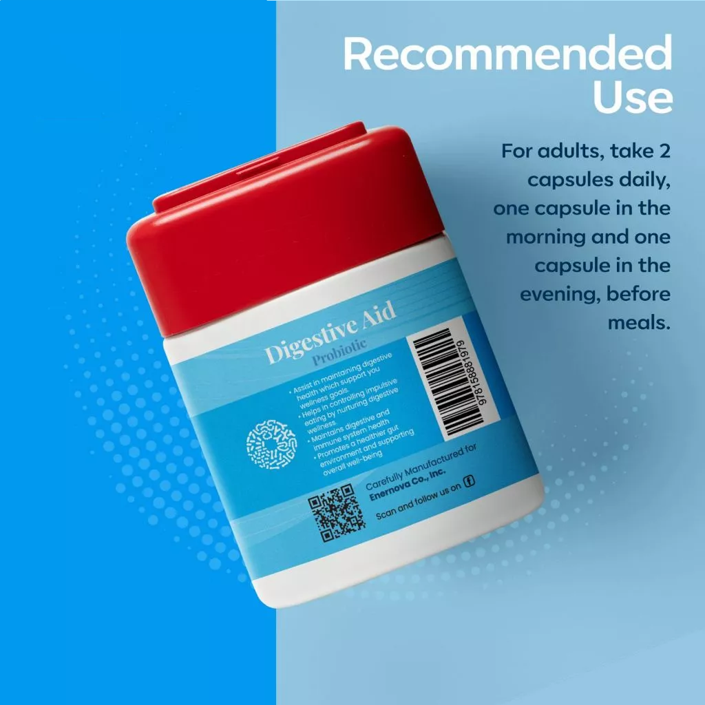 Daily Plus probiotic capsules help digestion supplements promote gut ...
