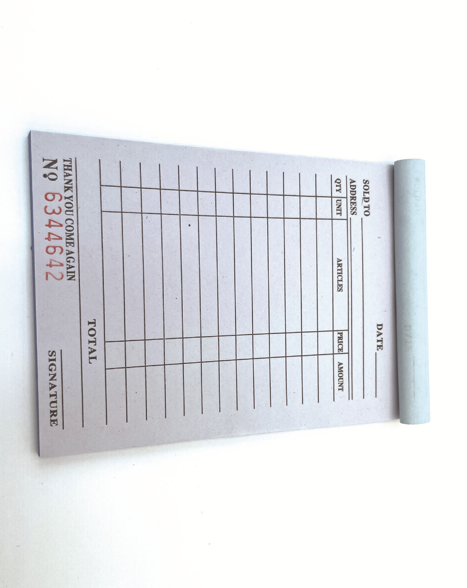 DELIVERY RECEIPT 60/50 sheet duplicate and triplicate carbon paper ...