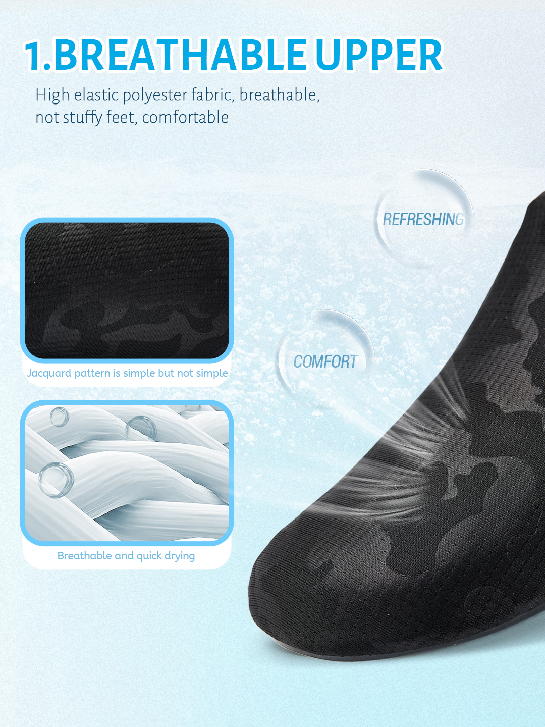 JEKO Aqua Shoes For Unisex-Swim Shoes With Quick-Dry Technology For ...