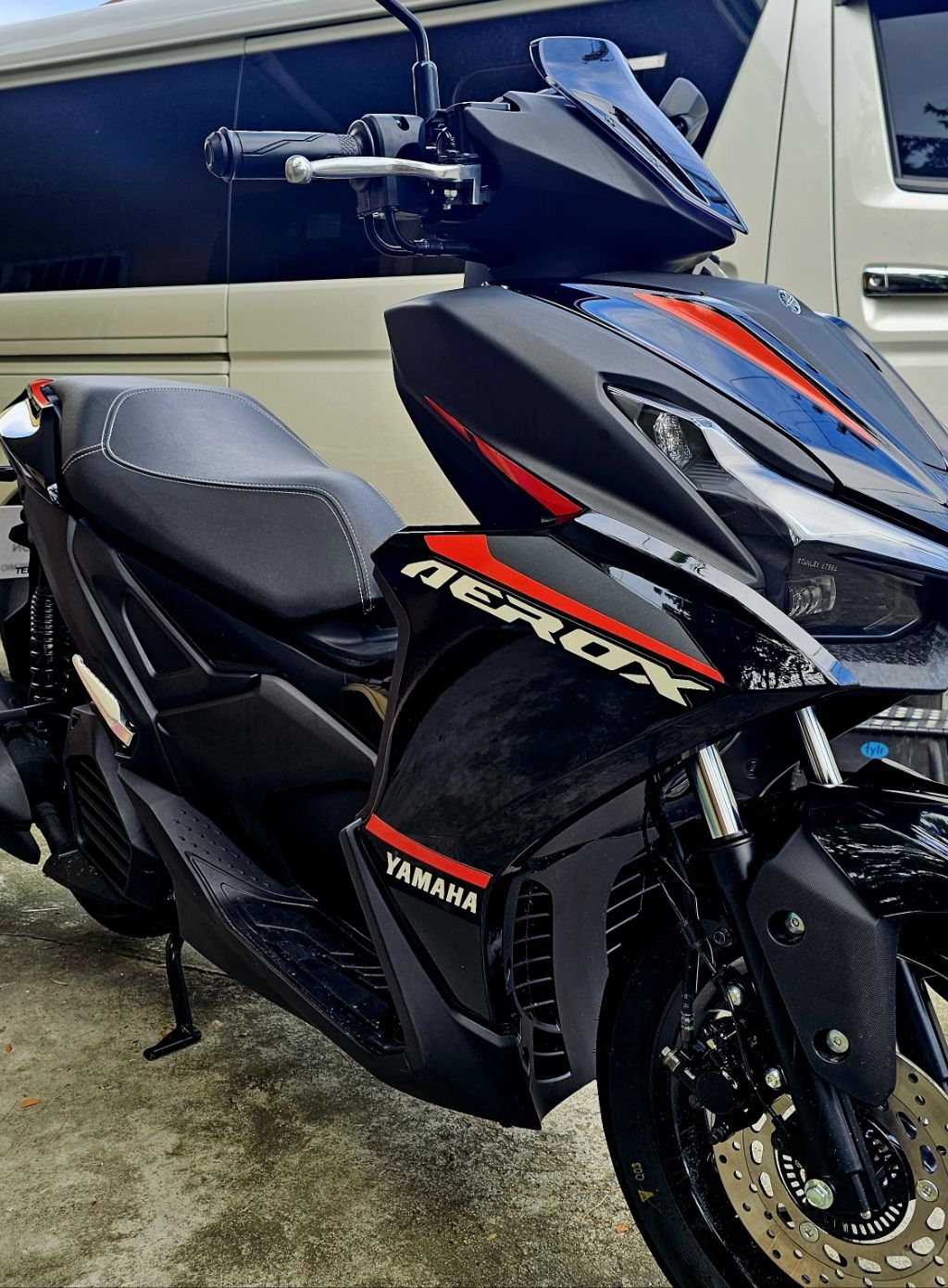 Aerox V3 lining Cover Up Decals for Black & Glaze Blue Aerox V3 STD ...