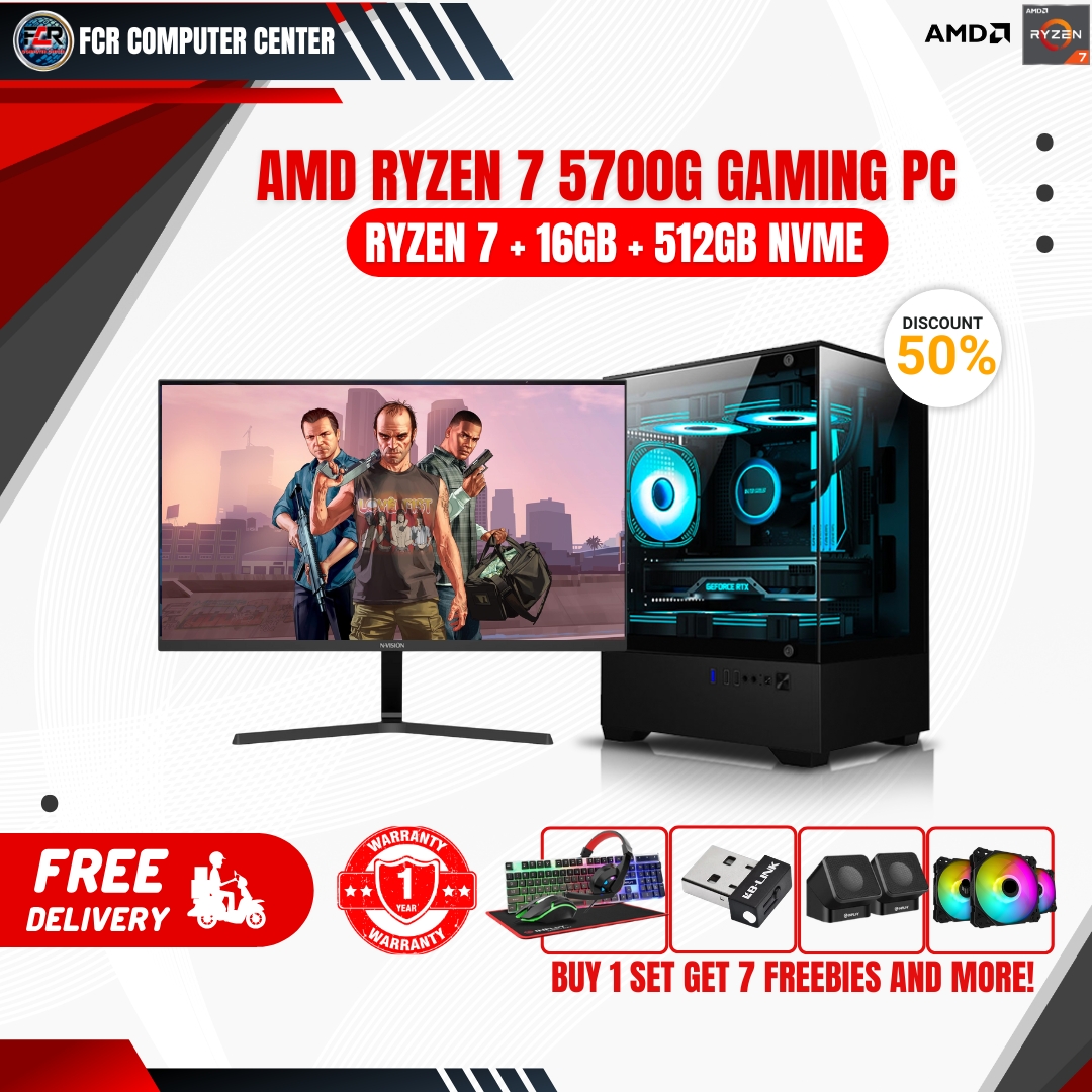 [PLUG & PLAY] BRAND NEW RYZEN 7 5700G ,16GB DDR4 , 512GB NVME , VEGA 8 ...