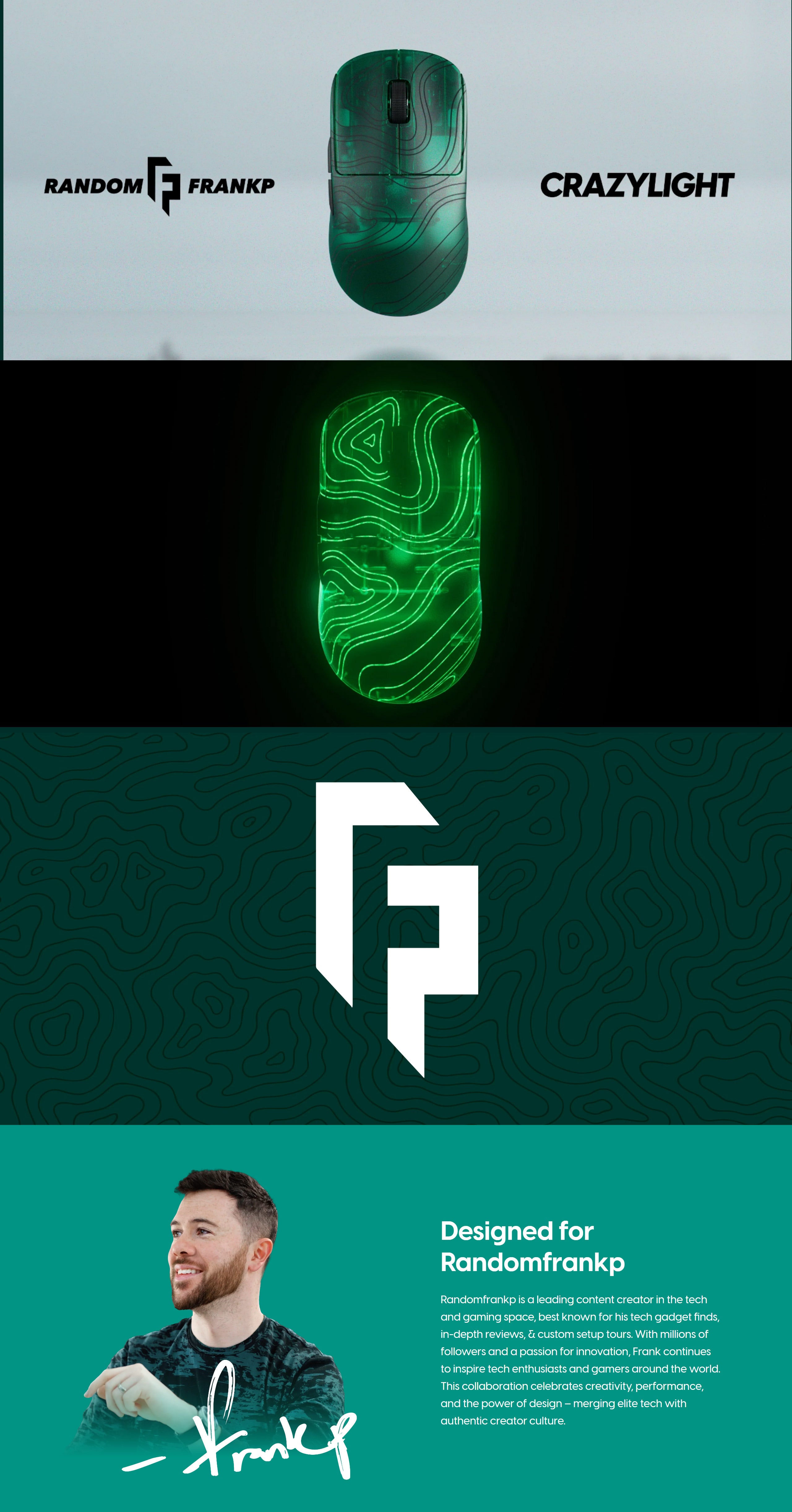 Pulsar X2 CrazyLight RandomFrankP Edition 8K Polling Rate eSports ...