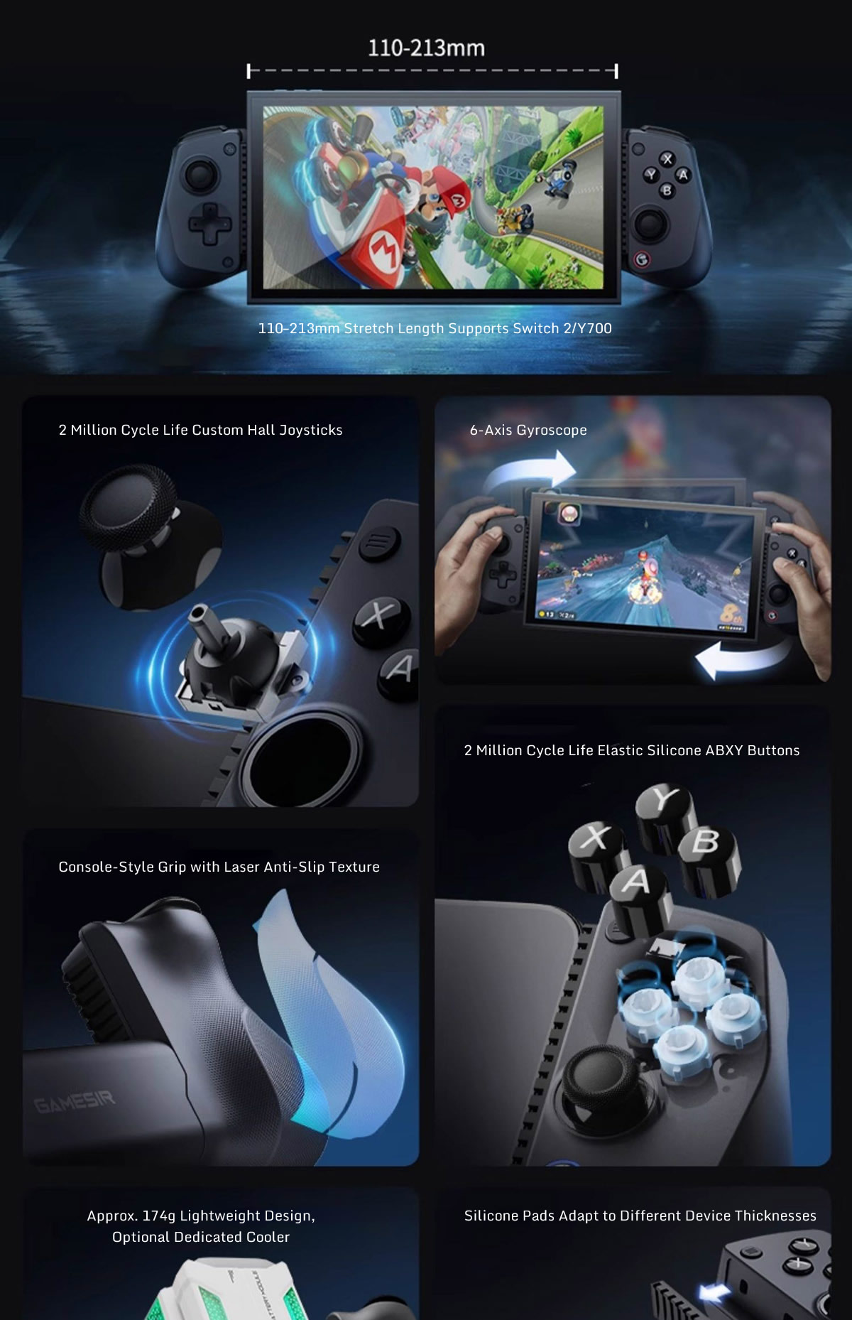 Gamesir X5S Wireless Game Controller for PC / Mobile / Nintendo Switch ...