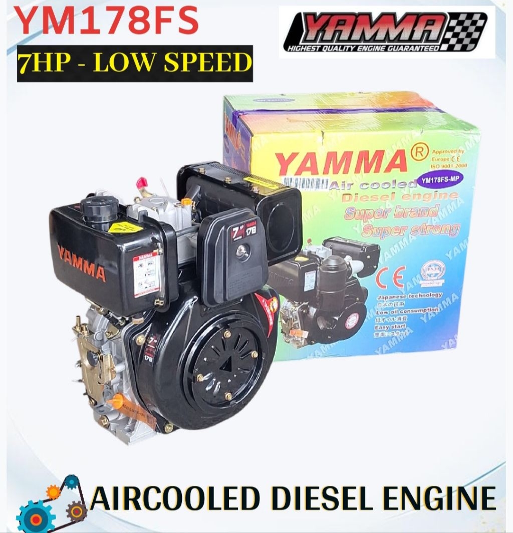 YAMMA 7HP LOW SPEED AIRCOOLED DIESEL ENGINE | Shopee Philippines