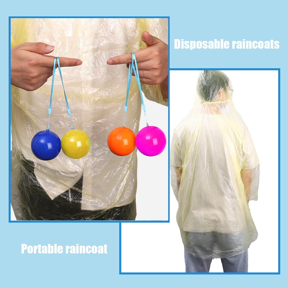 Raincoat Ball Disposable Mini Storage BallPortable Outdoor Activities ...