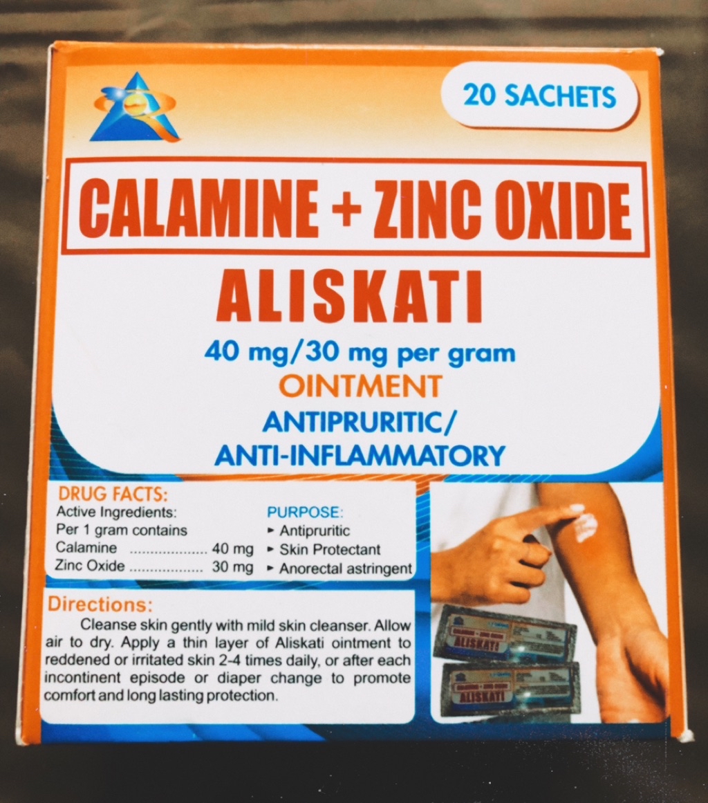 Calamine + Zinc Oxide Aliskati Ointment 40mg/30mg Anti-Itch Rash Relief ...