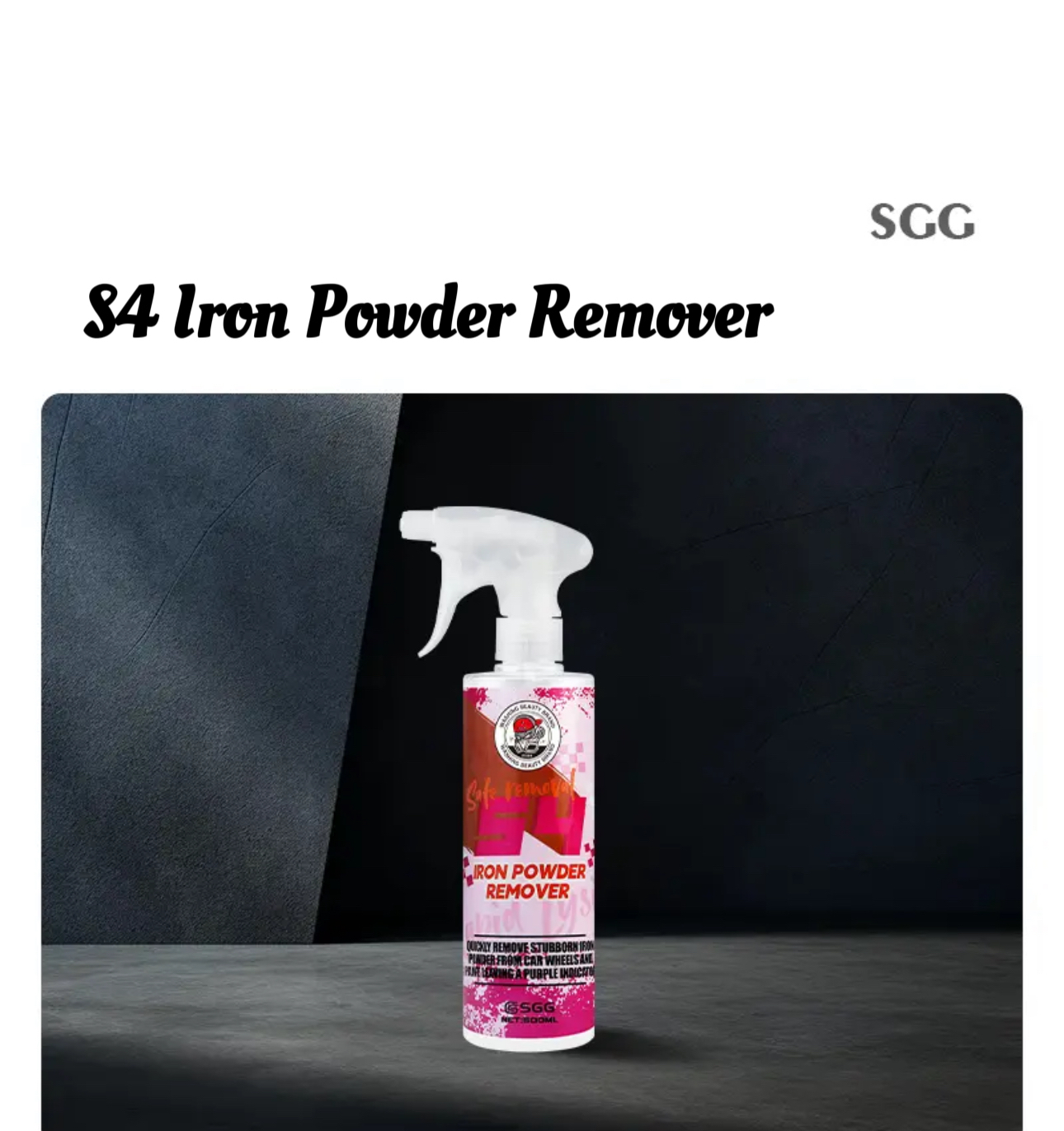 SGG S4 wheel car paint iron decontaminant spray iron powder cleaner ...