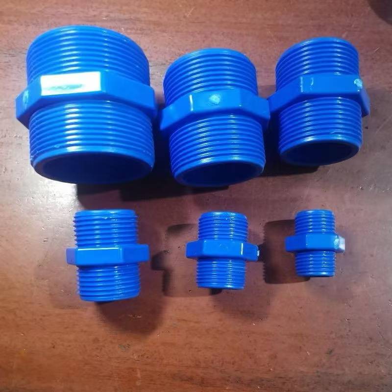 PVC Blue male adapter double thread pvc fittings quick adapters ...