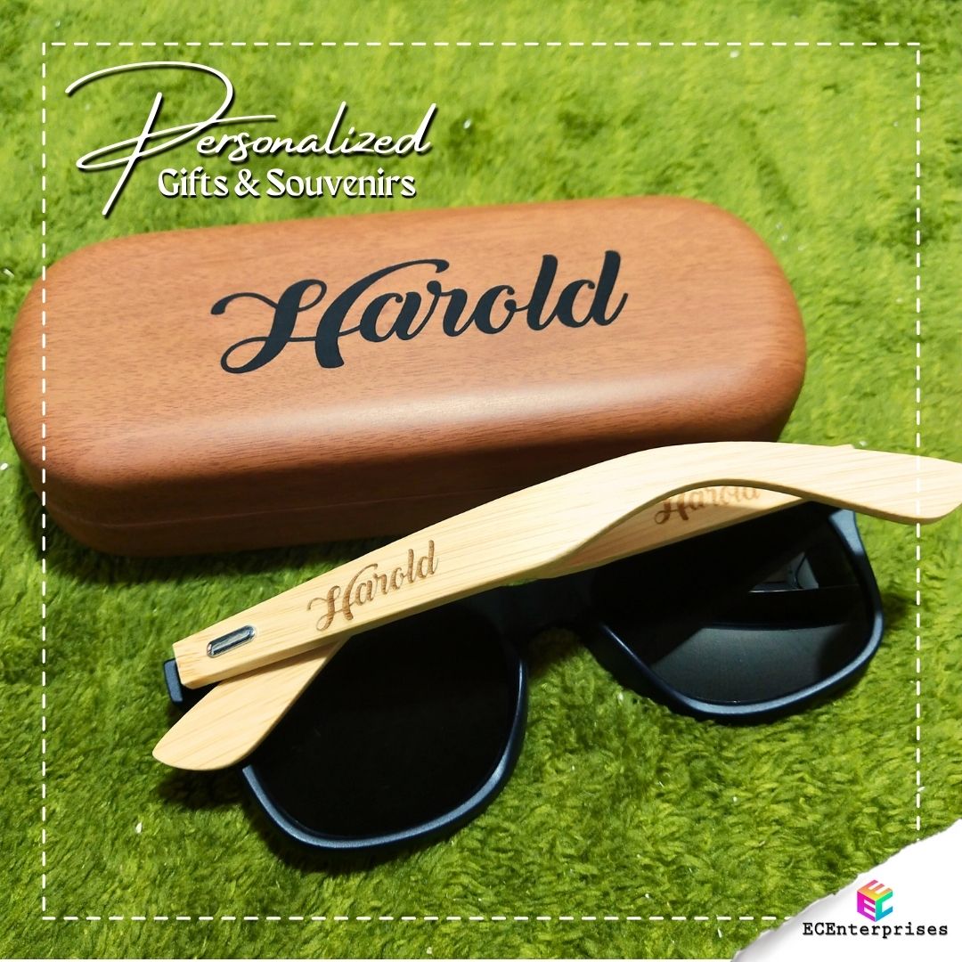 Personalized Bamboo Sunglasses Shades | INCLUDES Name Engraving | Laser ...