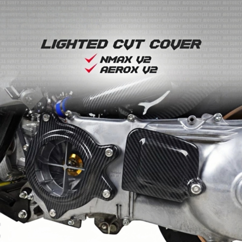 Honda Click 125i 150i Carbon Design Transparent Acrylic CVT Cover With ...