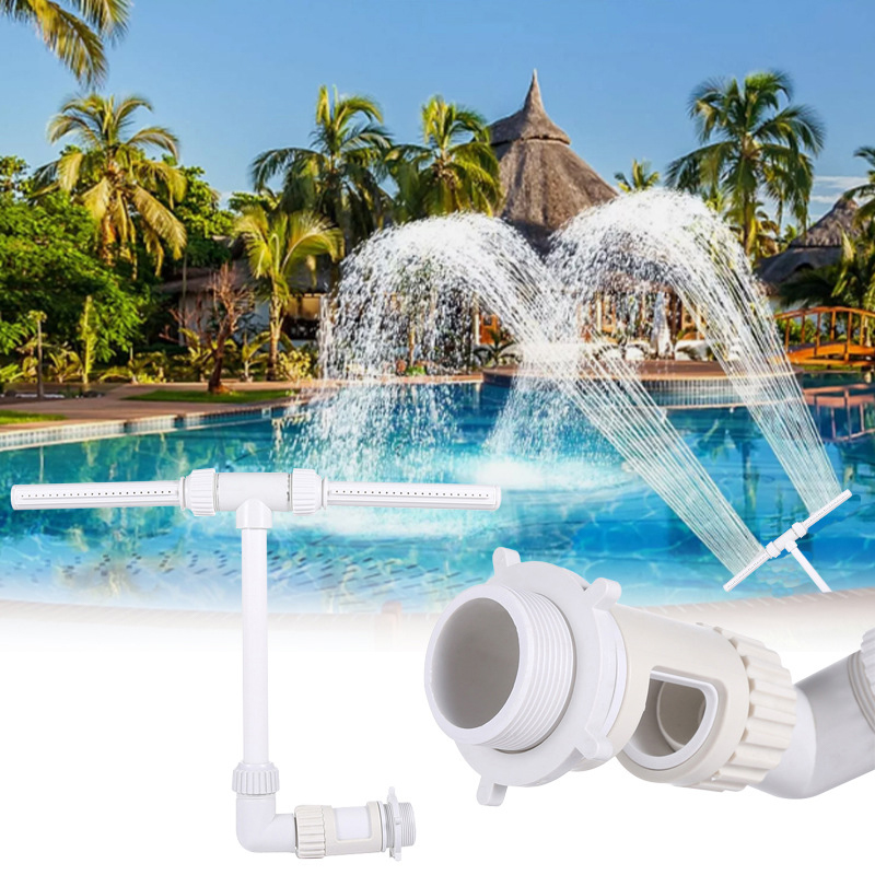 Double Spray Waterfall Sprinkler Fountain Adjustable Fountain Heads ...