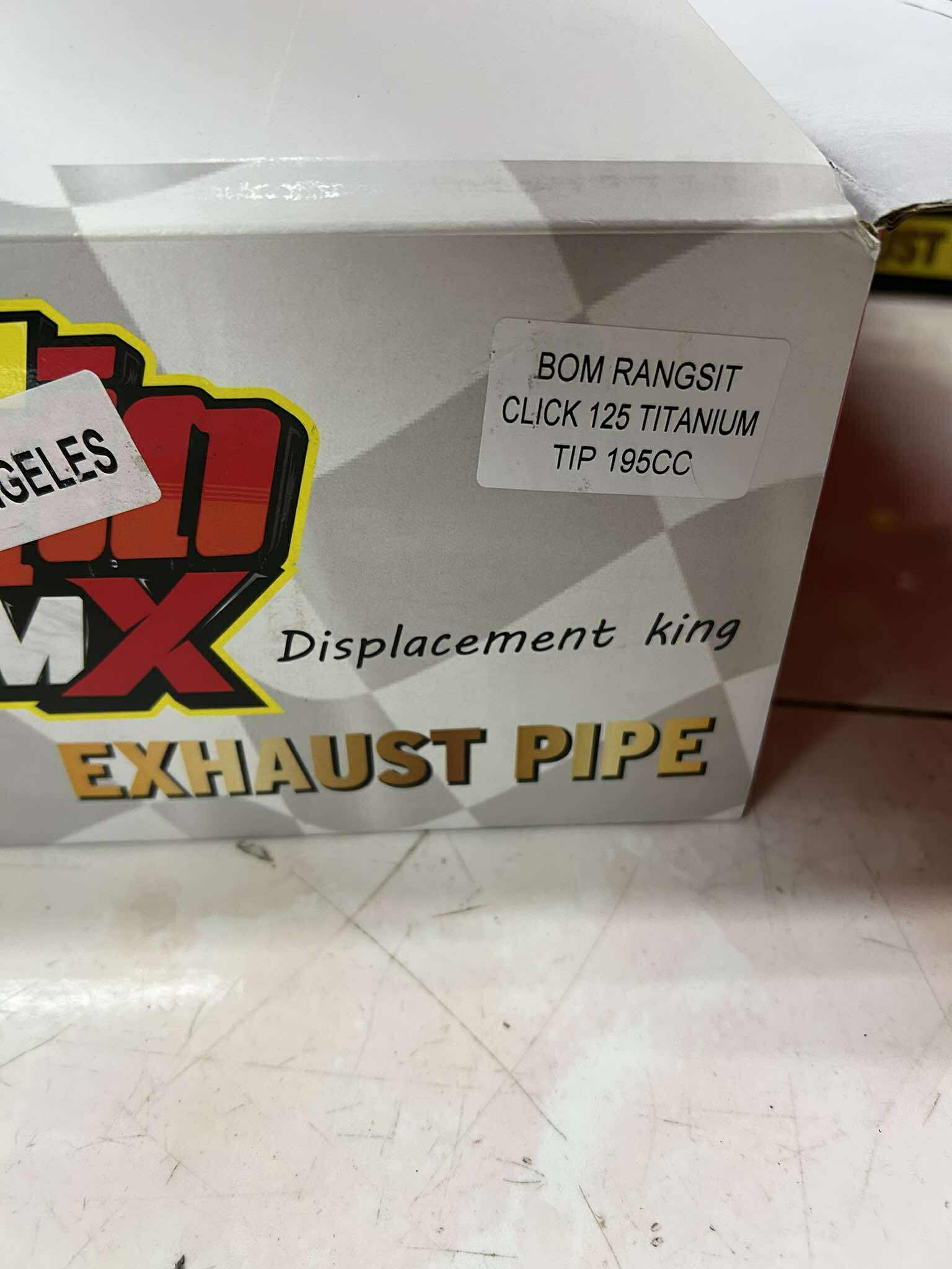 BOM X POWER PIPE HONDA CLICK 125/150 195CC STREET LEGAL TITANIUM TIP ...