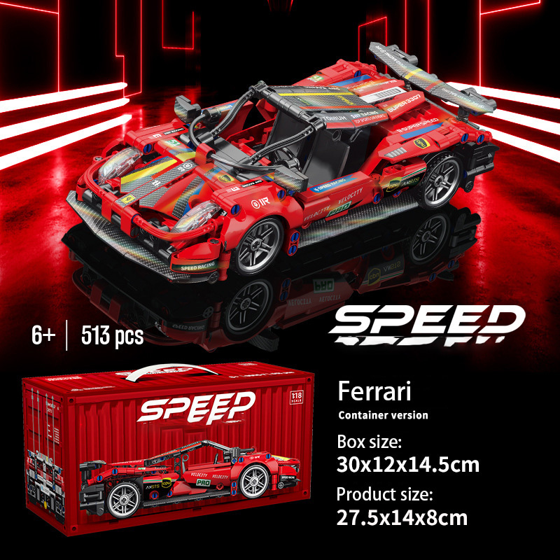 1:10 Ferrari F1SF90 Building Block Toys Racing Car Model Formula ...