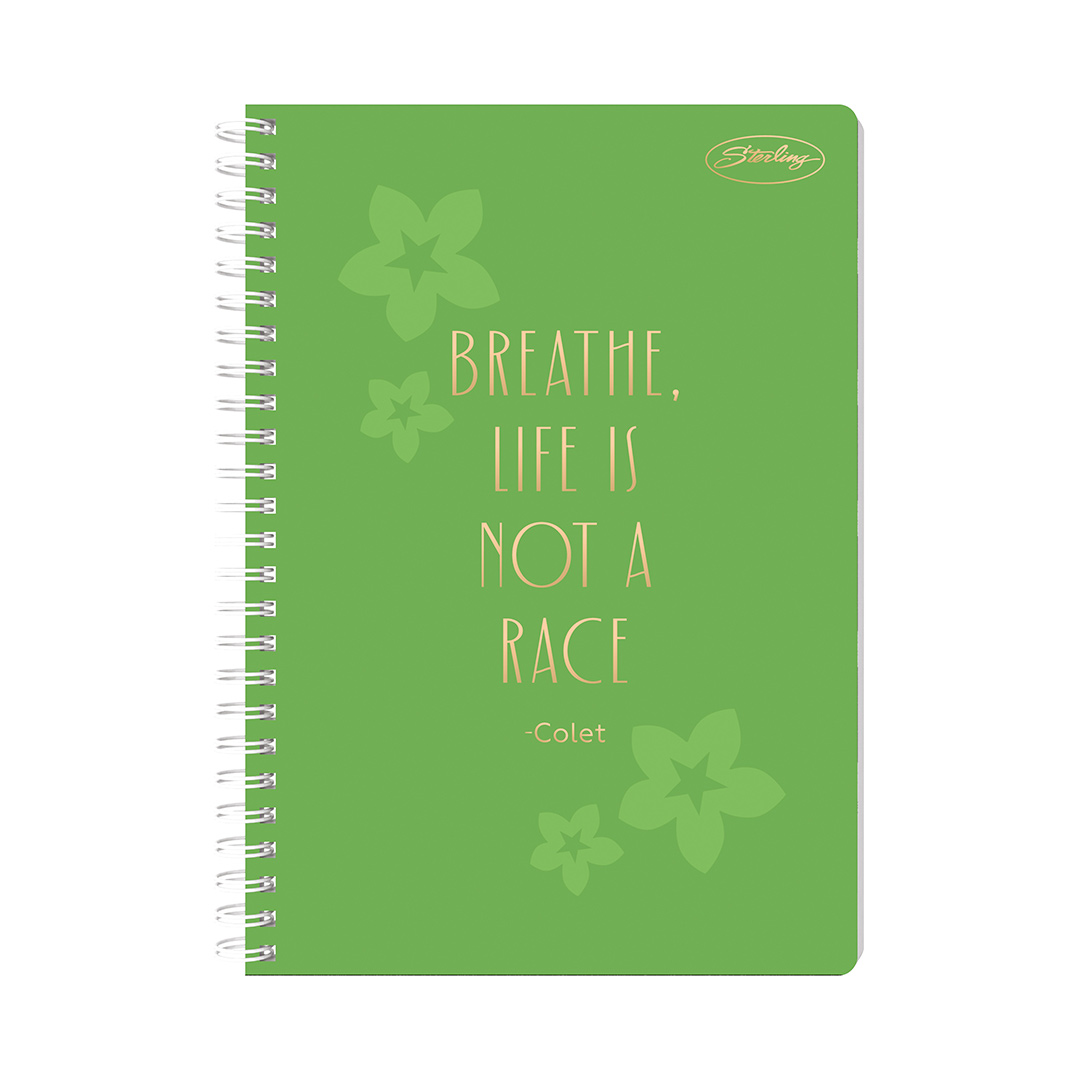 Sterling Bini Set of 8 Spiral Notebook Quotes 6" x 8 1/2" 80 Sheets ...