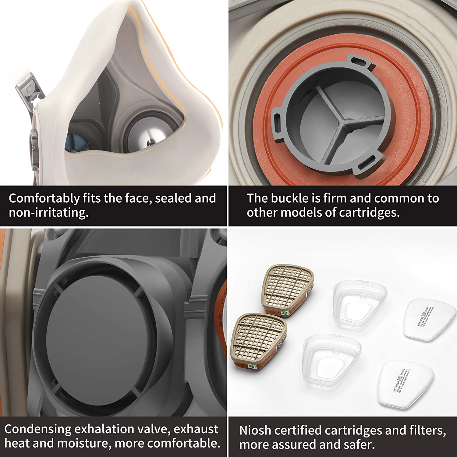 [28-piece ] 6200 gas mask double filter anti chemical gas Industrial ...