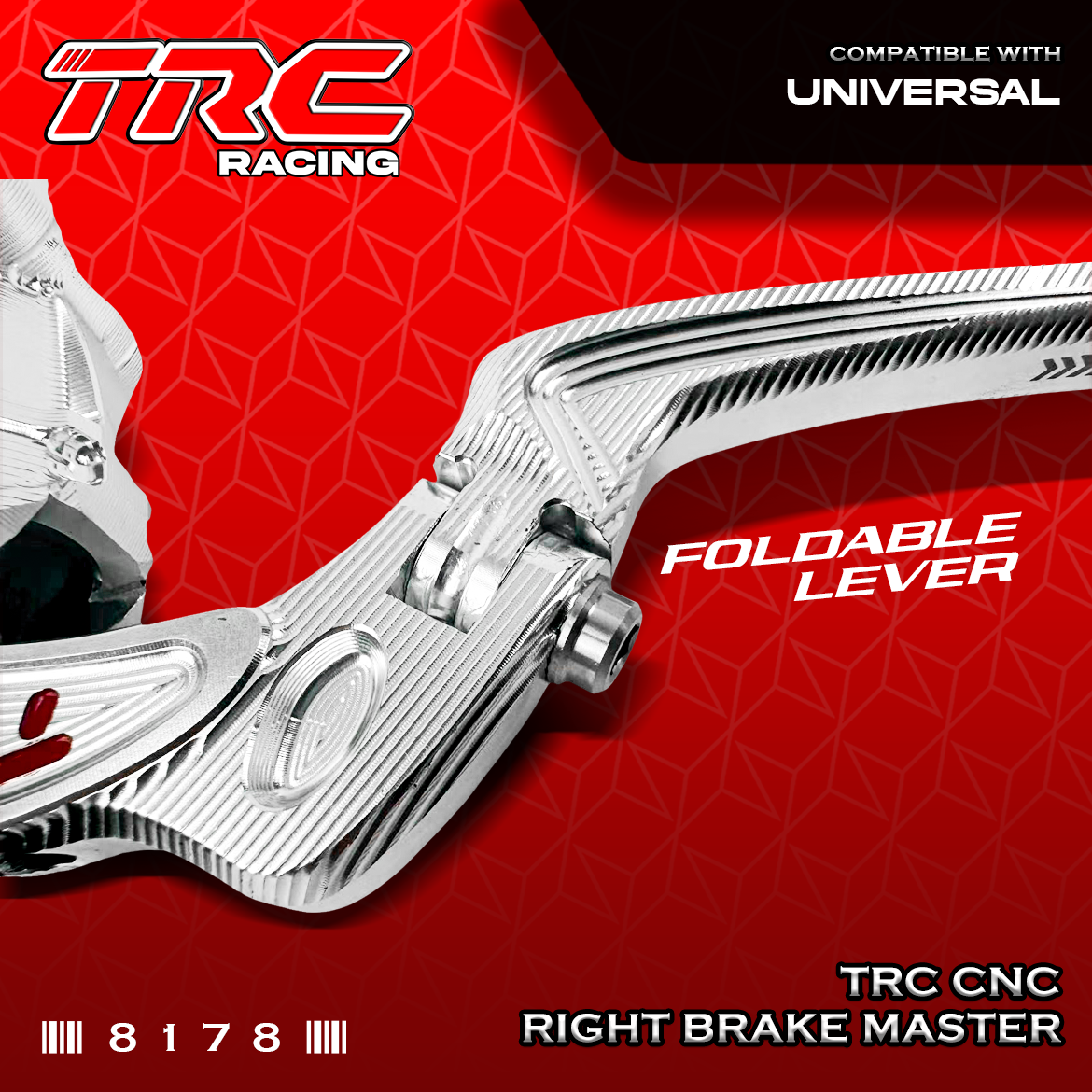 TRC Racing UNIVERSAL CNC BRAKE MASTER RIGHT SIDE WITH TANK 8178 ...