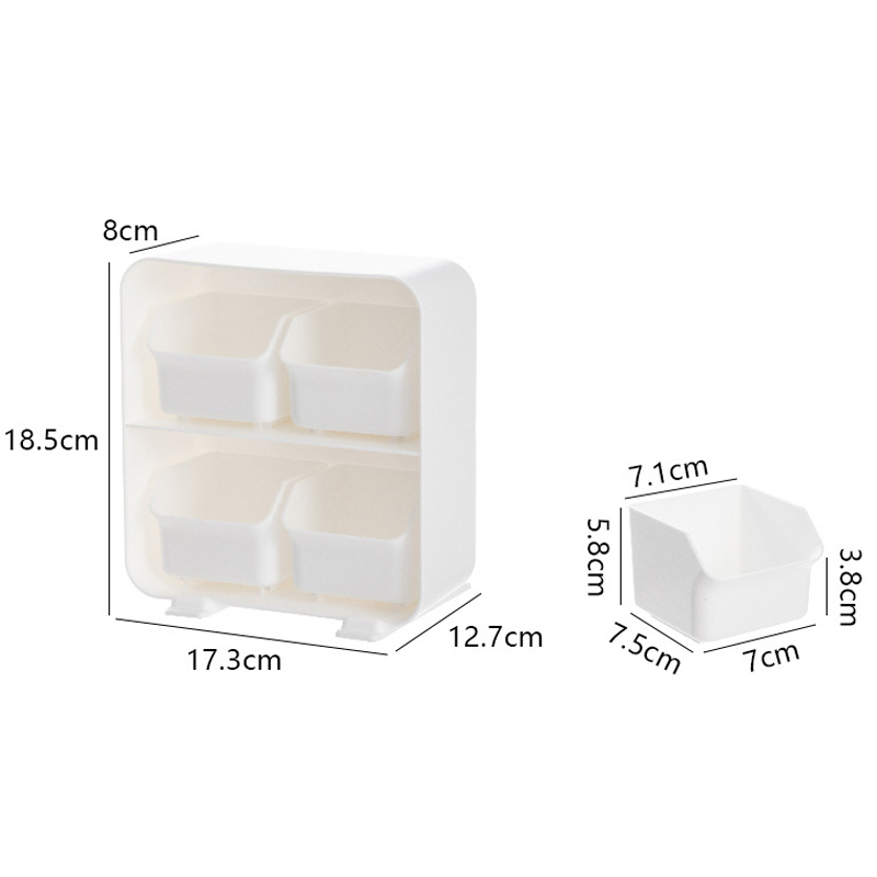 Storage Box Slanted Drawer Style 4/9 Grids Office Pen Student ...