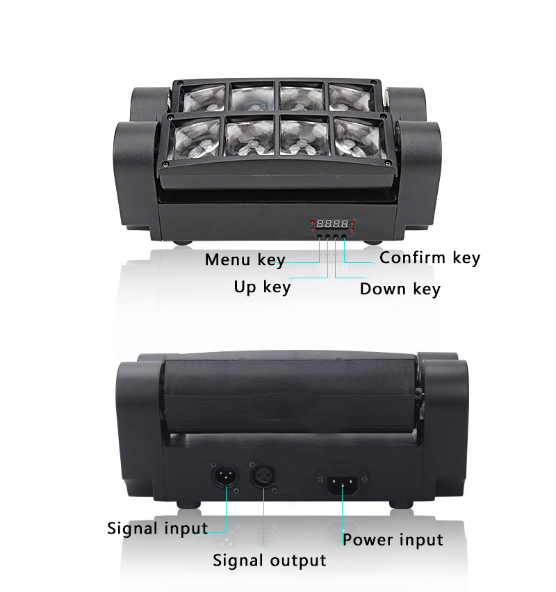 8 Eye Spider light 8*12W Laser Light RGB Stage Light DJ Disco Light LED ...