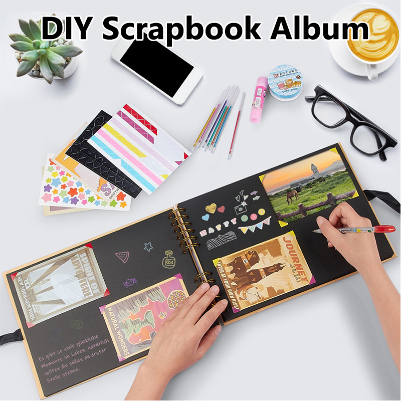 20/30/40 Pages Scrapbook Album For Memories DIY Idol Photo Album ...