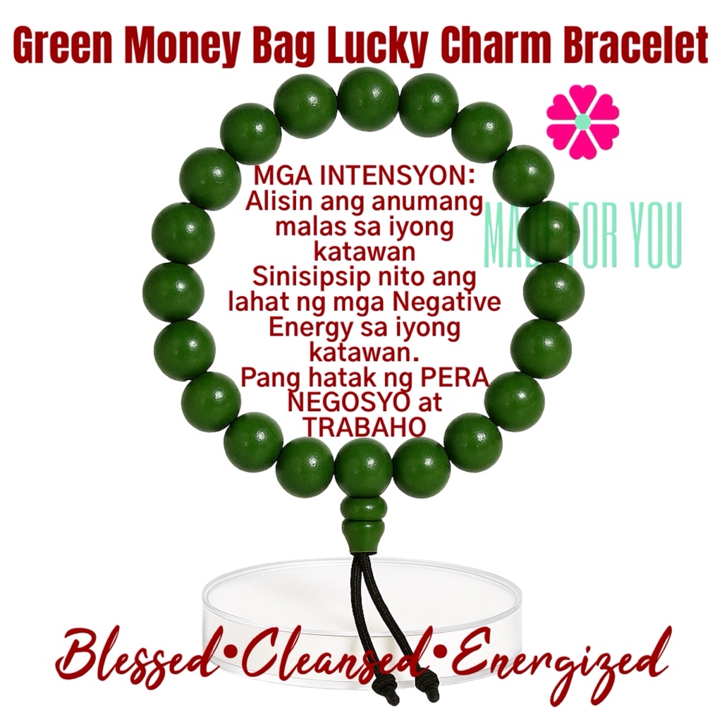 Green Money Bag Pang Alis ng Malas Masasamang hangin Money and wealth ...