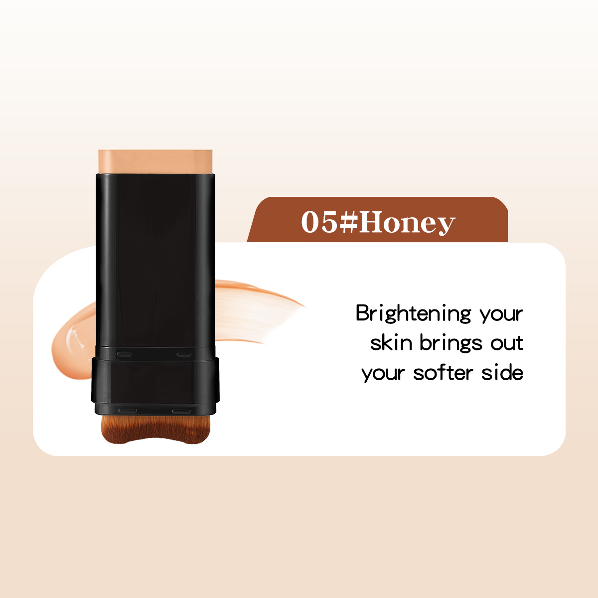 Double-ended eraser foundation stick: 5 colors available, concealer ...