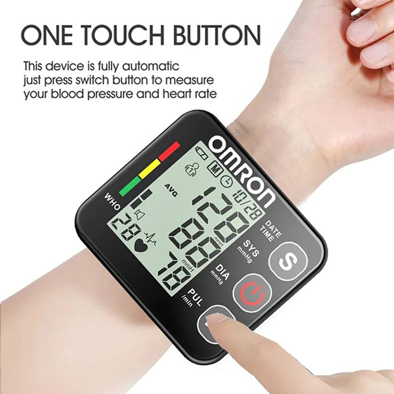 Omron New Wrist Blood Pressure Electronic Monitor Portable Digital ...