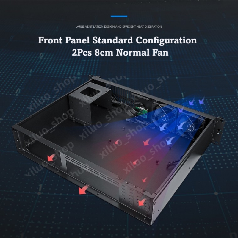 2U/4U rack mounted industrial control chassis computing computer MATX ...