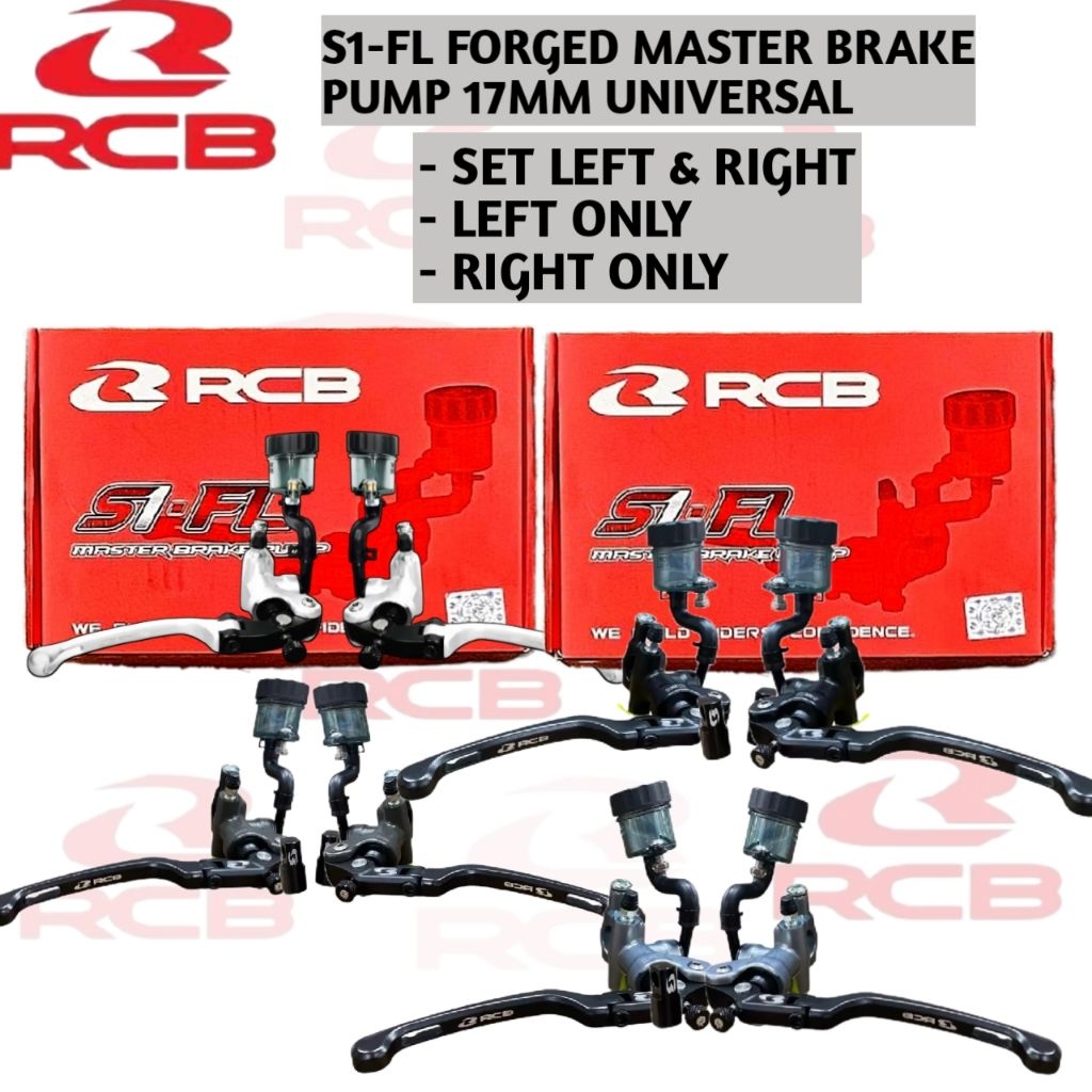 RCB S1-FL FORGED MASTER BRAKE PUMP 17MM Lefthand&Righthand | Shopee ...