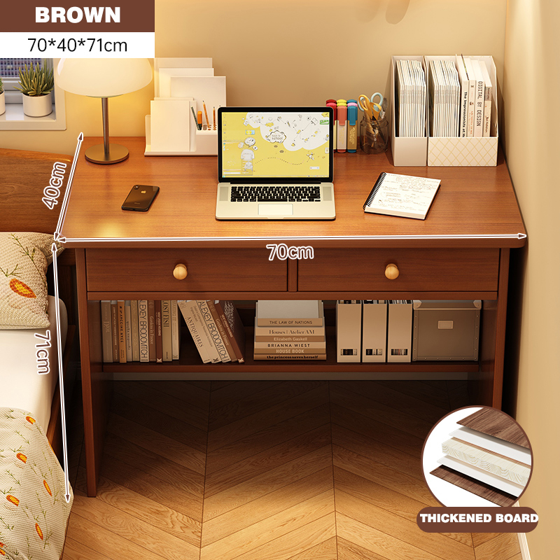 Magic Home Kids Small Study Table Student Square With Drawers Wood ...