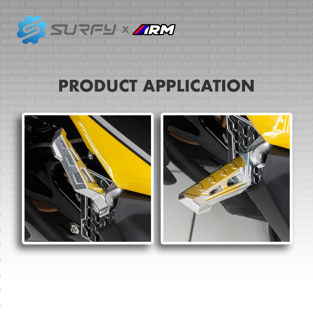 ARM Passenger Footrest For Nmax Aerox v1&v2 Full CNC Rear Pedal Anti ...