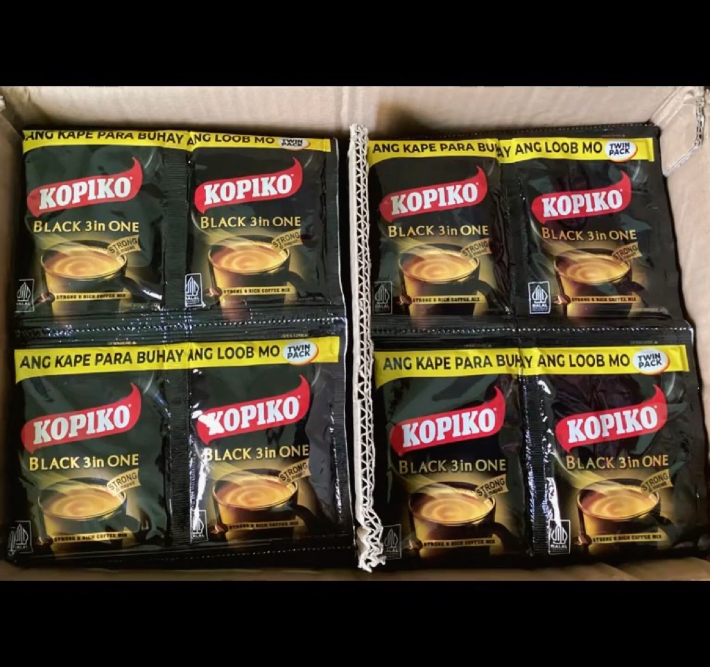 (SOLD PER BOX ) KOPIKO BLACK Twin Pack 3-IN-1 Coffee Mix 40g x 120 ...