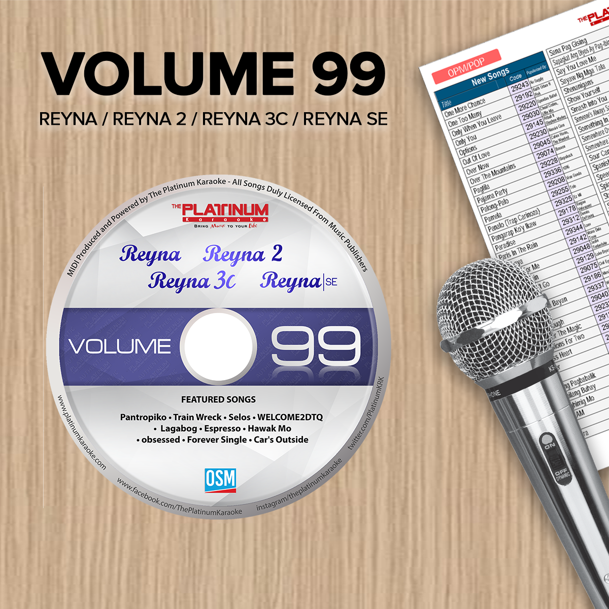 Platinum Karaoke Volume 99 CD For Reyna 2 3c Se | Shopee Philippines