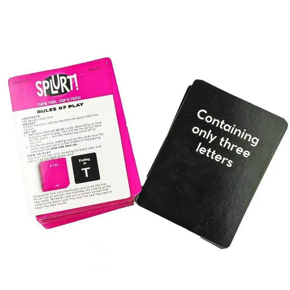 Party game "Splurt" - A fast-paced tabletop card game perfect for ...