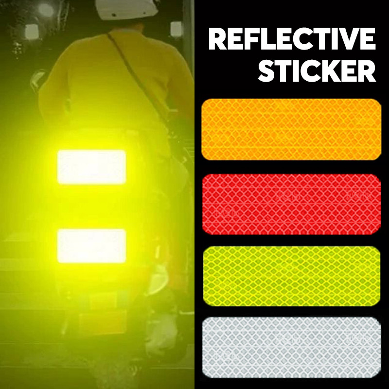 Night Safety Reflective Sticker Motorcycle Car Electric Vehicle Warning ...