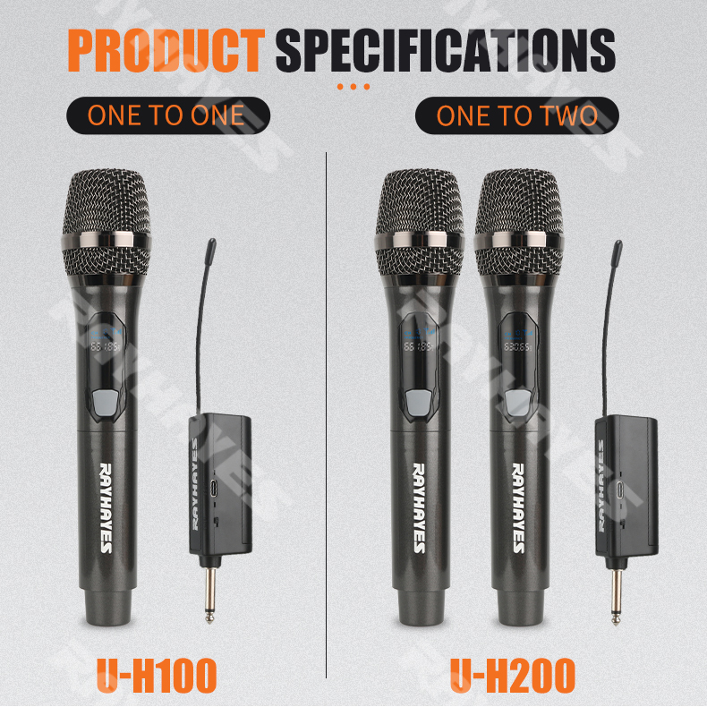 Professional Microphone Wireless Rechargeable UHF Lithium Battery ...