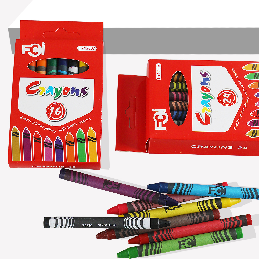 FCI Crayons 8Colors 16Colors 24Colors Doodle Crayon Non Toxic Washable ...