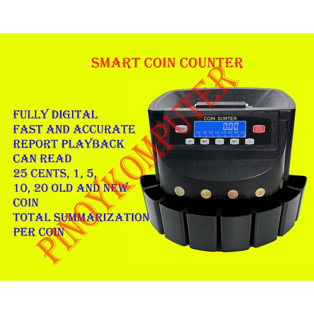 Coin sorter with coin counter Php coin supported 25 cents , 1 , 5 , 10 ...