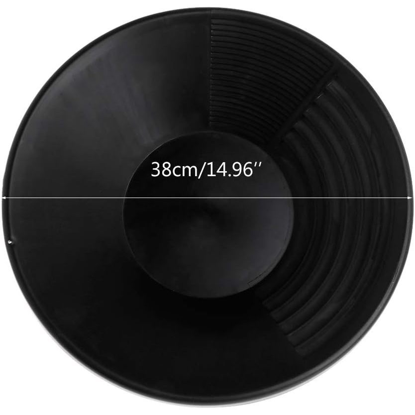 Gold Panning Plate 15'' Large Capacity Gold Pan Sifting Tray Sieve Dish ...