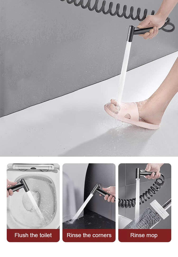 FARIDA High pressure Bidet Sprayer Set Toilet Spray Gun Mop pool spray ...