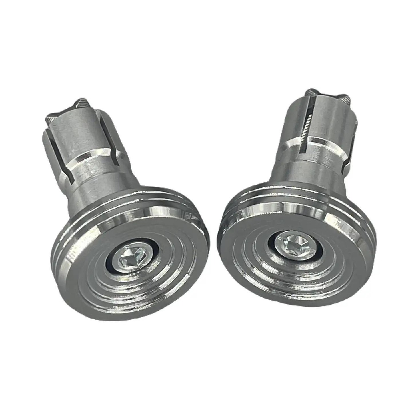 Motorcycle Bar End Stainless Steel CNC 1pair Universal Handle Grip Bar ...